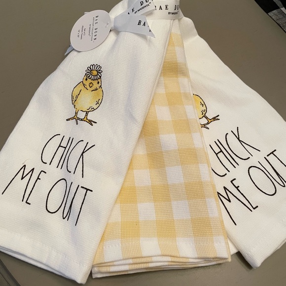 Rae Dunn | Kitchen | Rae Dunn Chick Me Out Kitchen Towels | Poshmark